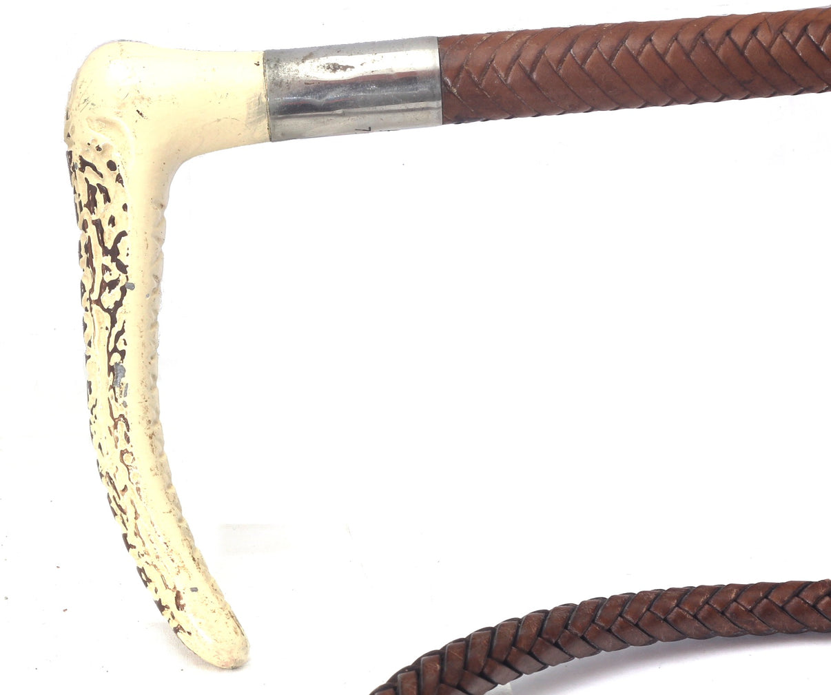 Vintage Leather Hunting Whip with Thong - w1618 – Sporting Collection